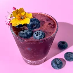 Violet fizz sin alcohol - Receta ComoQuiero